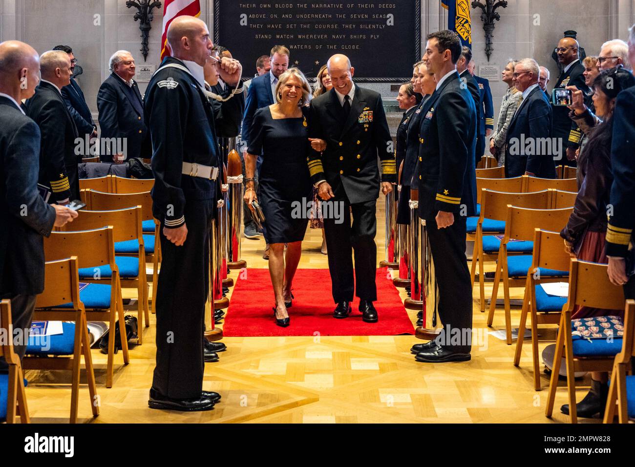ANNAPOLIS, Maryland (November 18, 2022) - Vice Adm. Bill Merz and his ...
