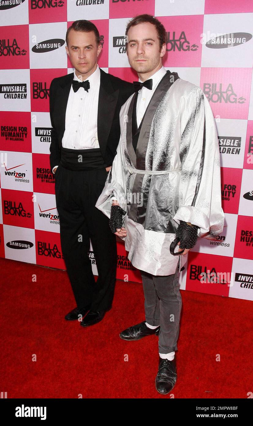 Casey Spooner and Warren Fischer of Fischerspooner attend Billabong's ...