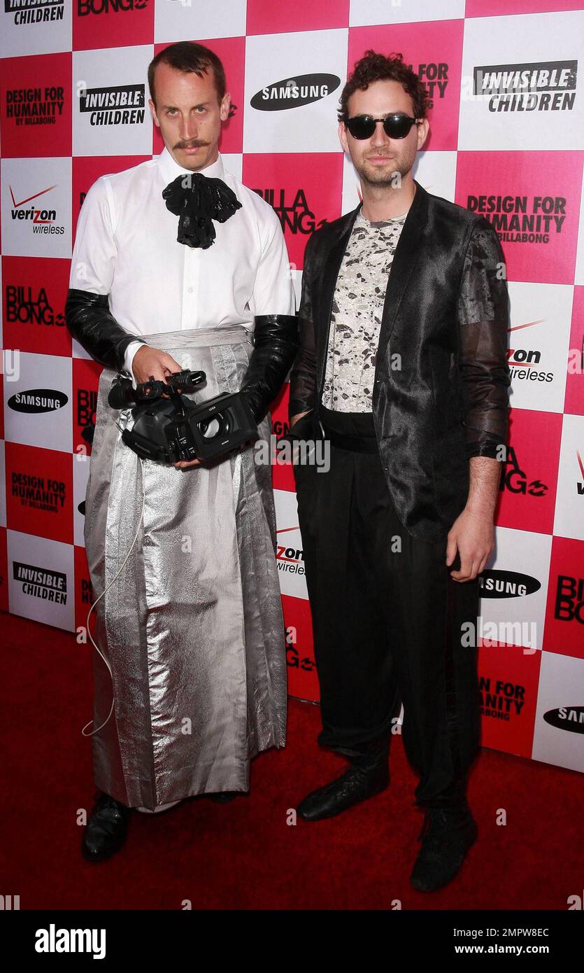Ben Silverstein and Andrew Schneider of Fischerspooner attend Billabong ...