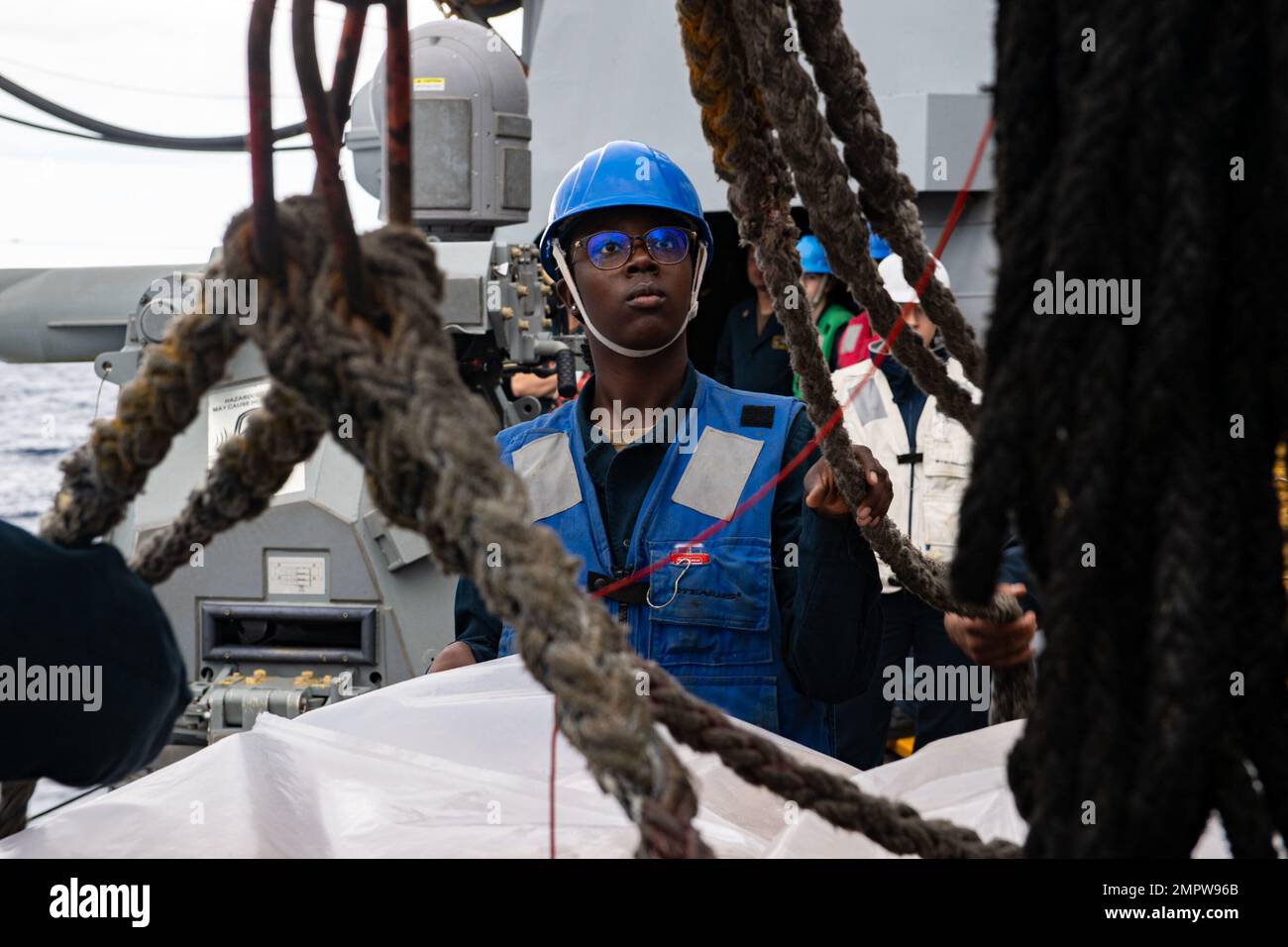 PHILIPPINE SEA (Nov. 18, 2022) Boatswain’s Mate Seaman Bianca Dertes ...