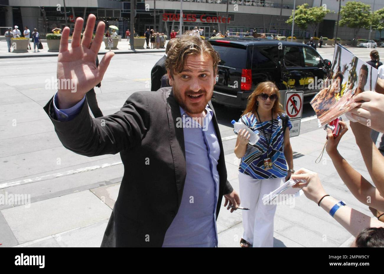 Jason Segel, voice of Vector, arrives at Nokia Theatre L.A. Live for ...