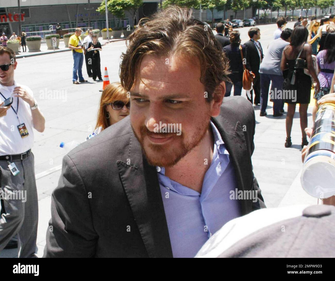 Jason Segel, voice of Vector, arrives at Nokia Theatre L.A. Live for ...
