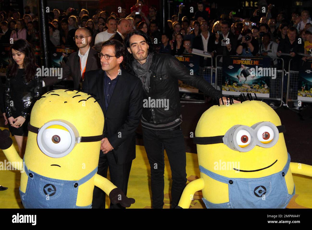 Russell Brand and Steve Carell at the premiere of "Despicable Me" at ...