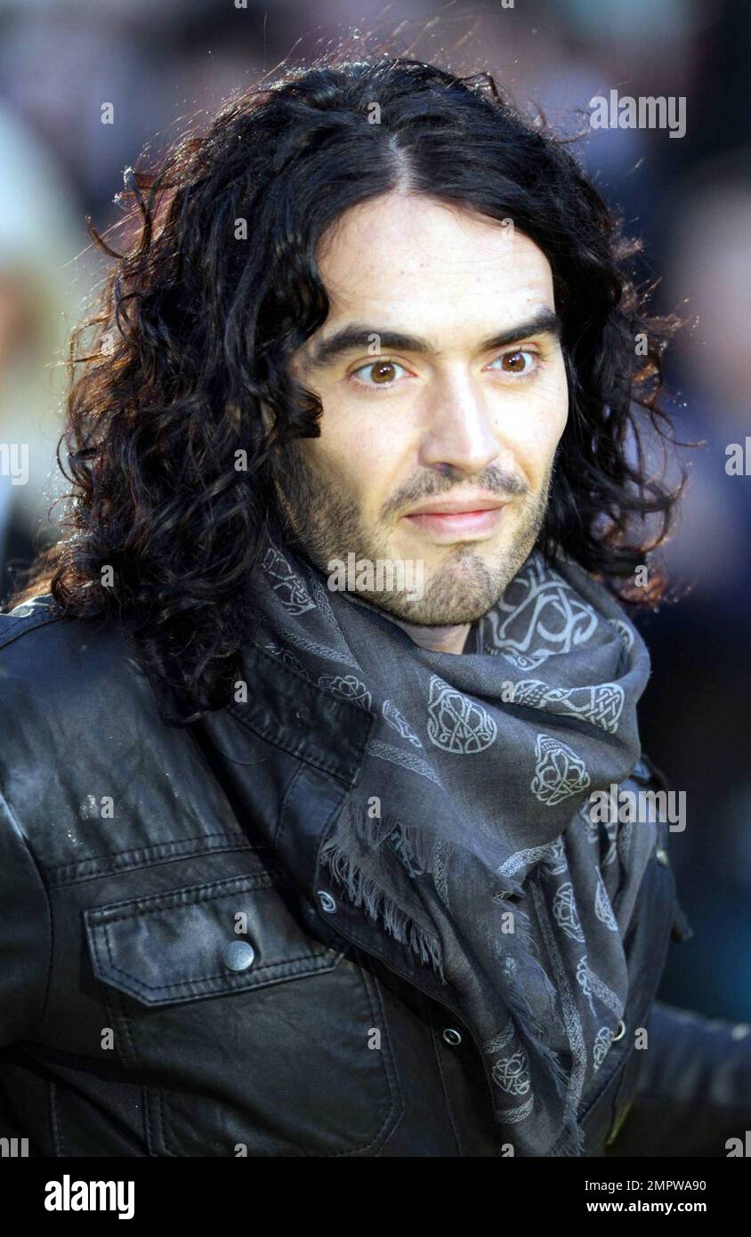 Russell Brand at the premiere of "Despicable Me" at the Empire Cinema ...