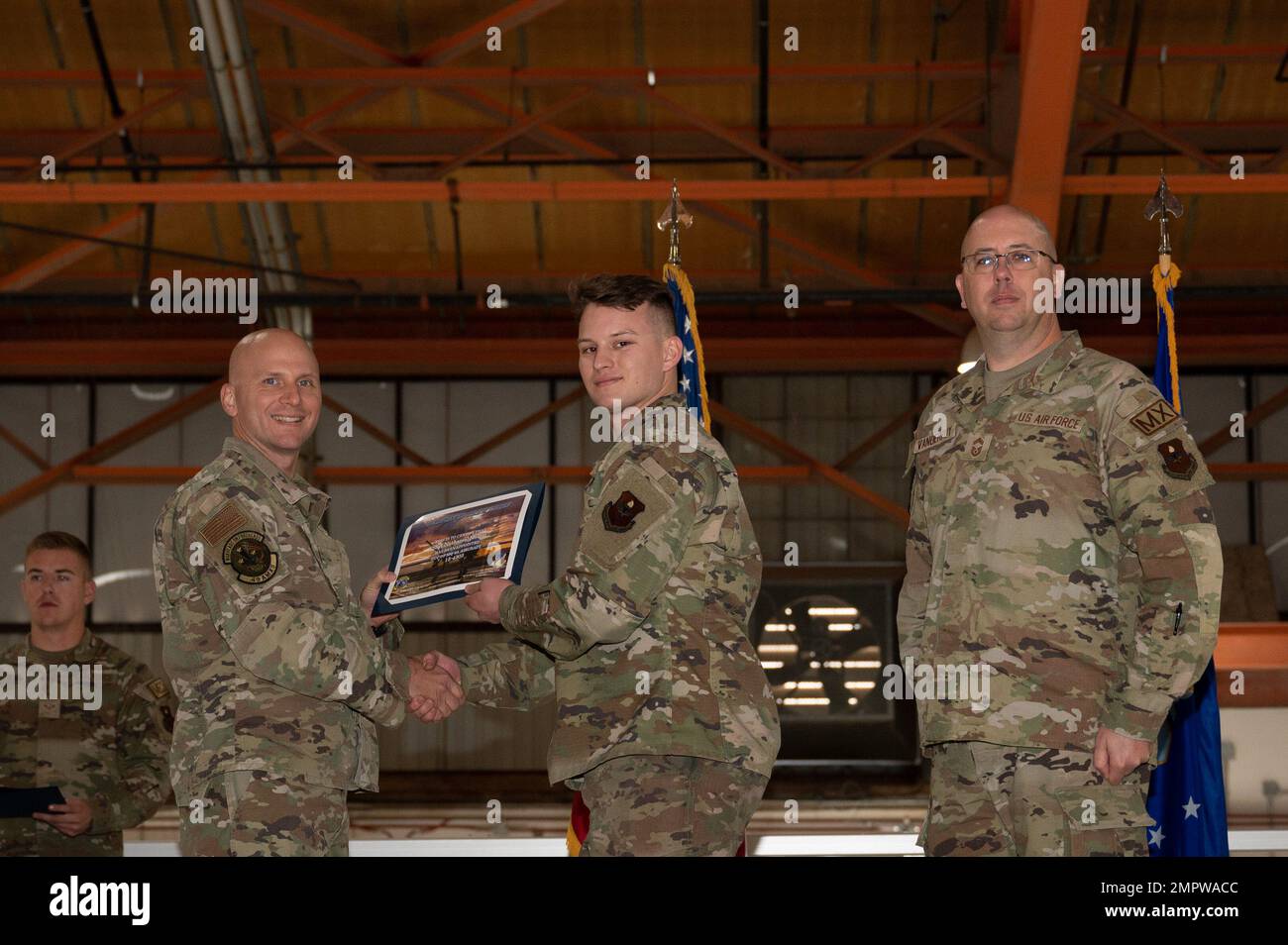 U.S. Air Force Staff Sgt. Nathanial Mellon, 49th Aircraft Maintenance Squadron crew chief ...