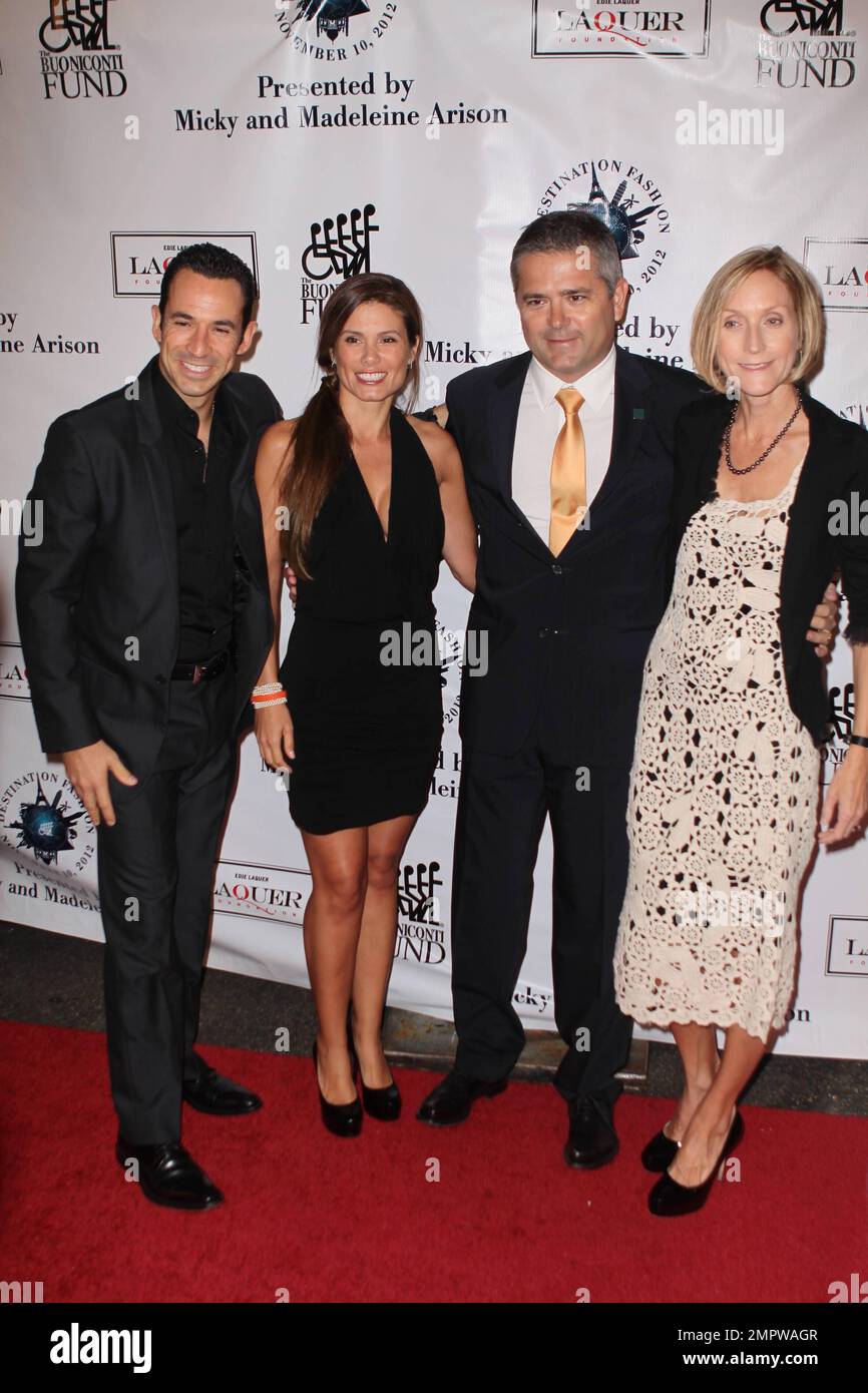 Helio castroneves and adriana henao hi-res stock photography and images ...