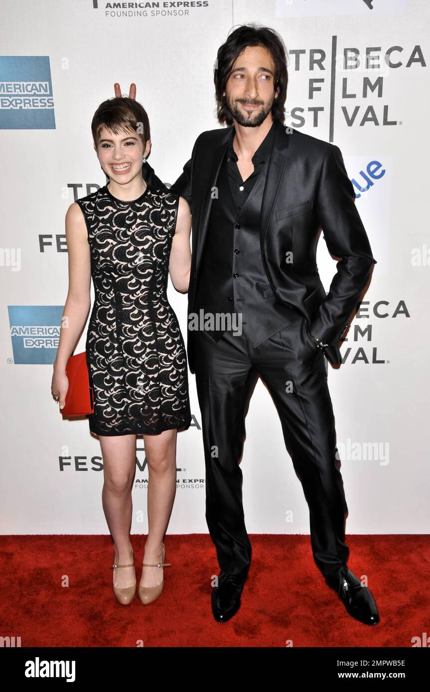 Adrien Brody and Sami Gayle at the premiere of "Detachment" at the BMCC ...
