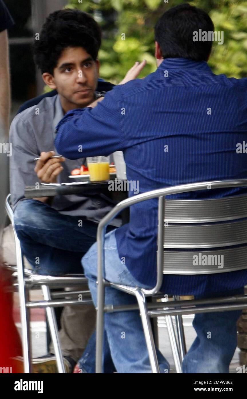 UK actor and "Slumdog Millionaire" star Dev Patel enjoys lunch and a ...