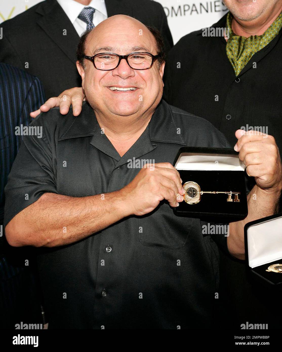 Co-owner Danny DeVito is given the key to the city during the grand ...