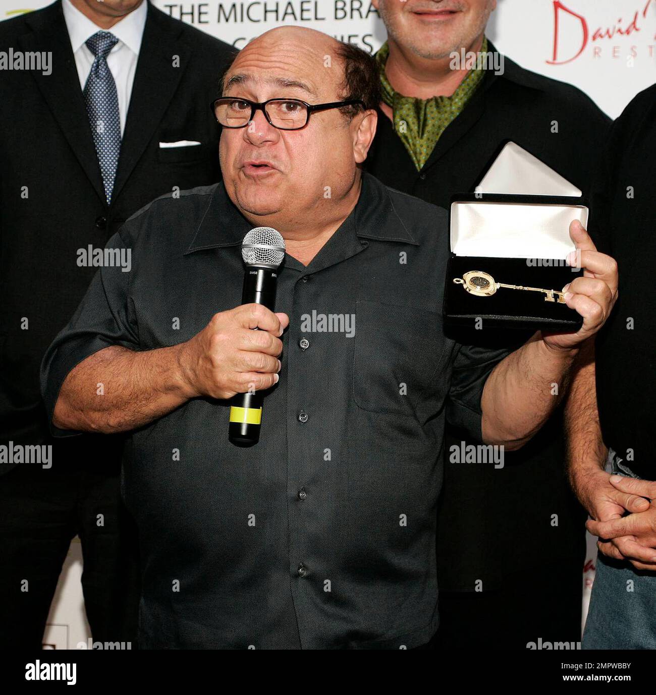 Co-owner Danny DeVito is given the key to the city during the grand ...