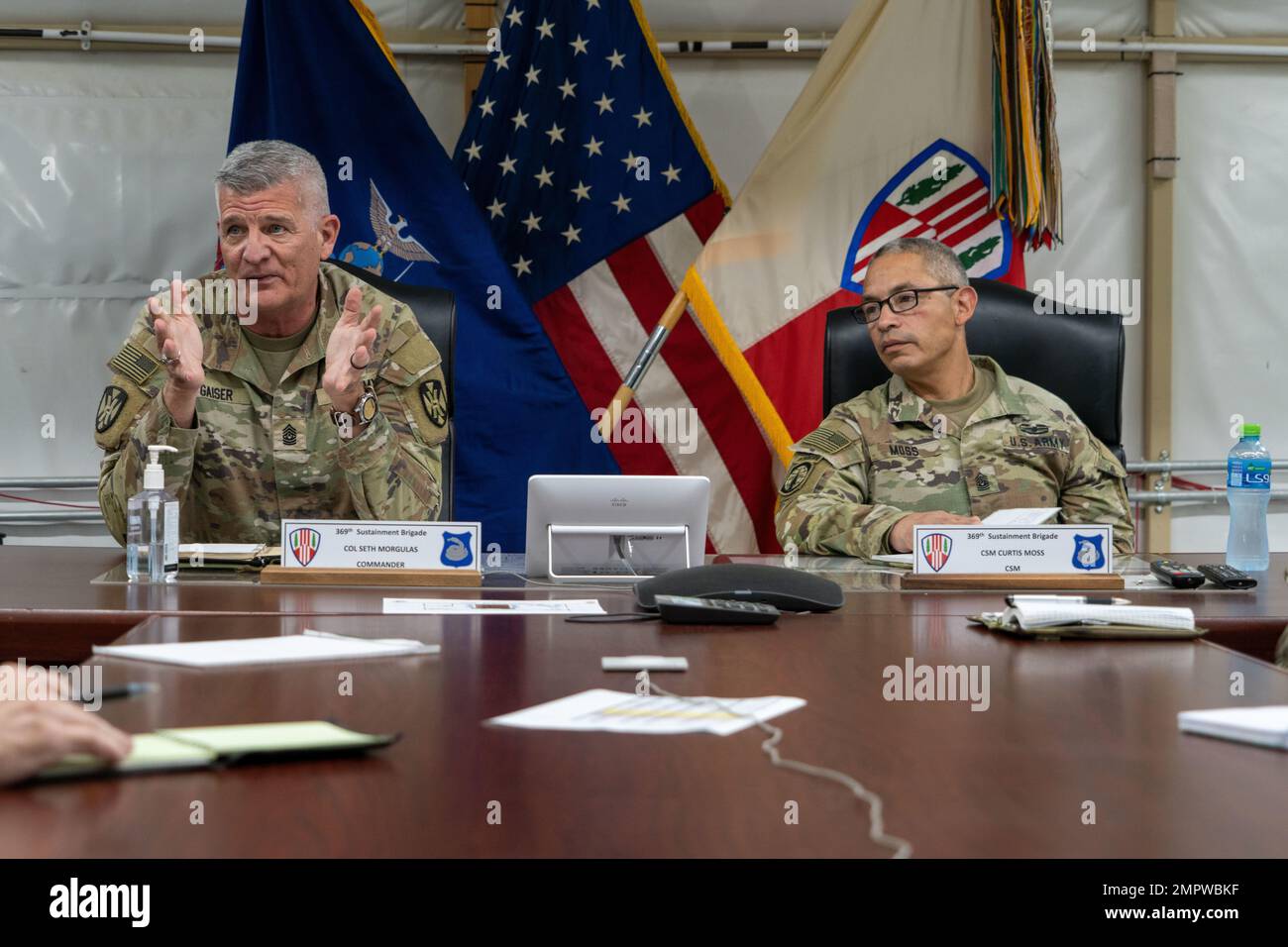 U.S. Army Command Sgt. Maj. Kevin Gaiser, the senior enlisted advisor ...