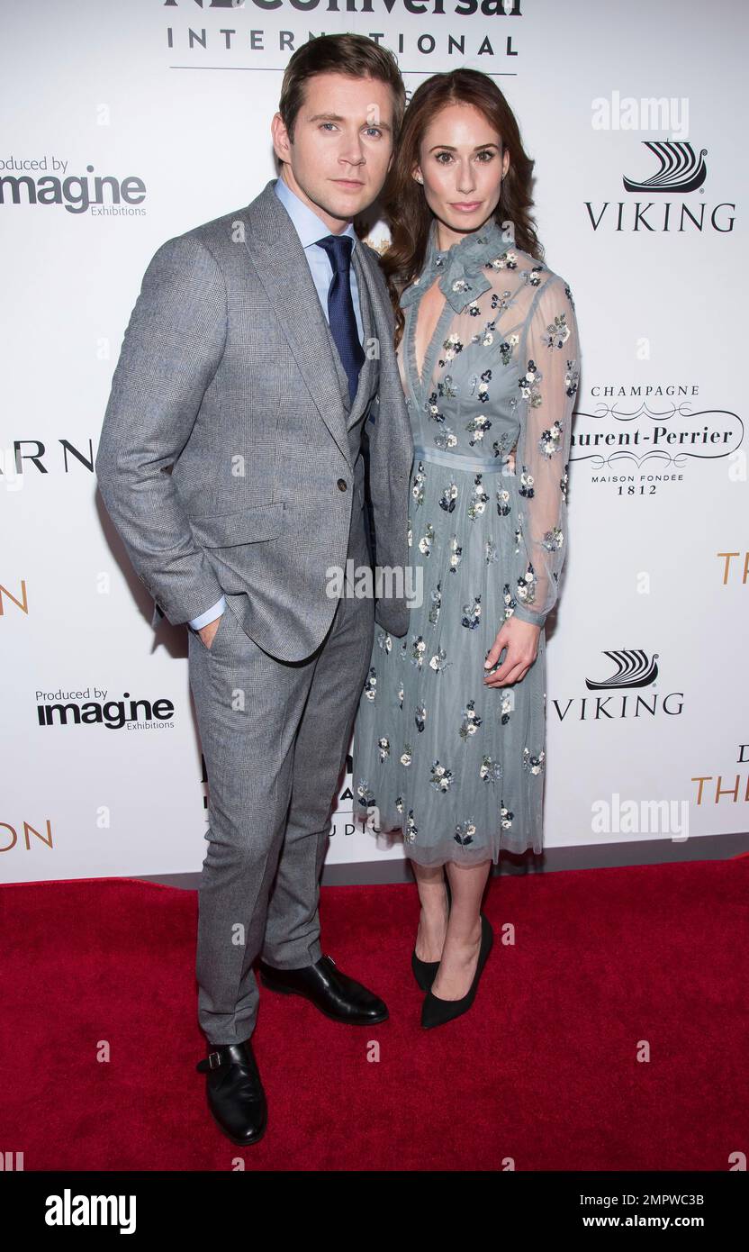 Allen Leech and Jessica Blair Herman attend the "Downton Abbey: The ...