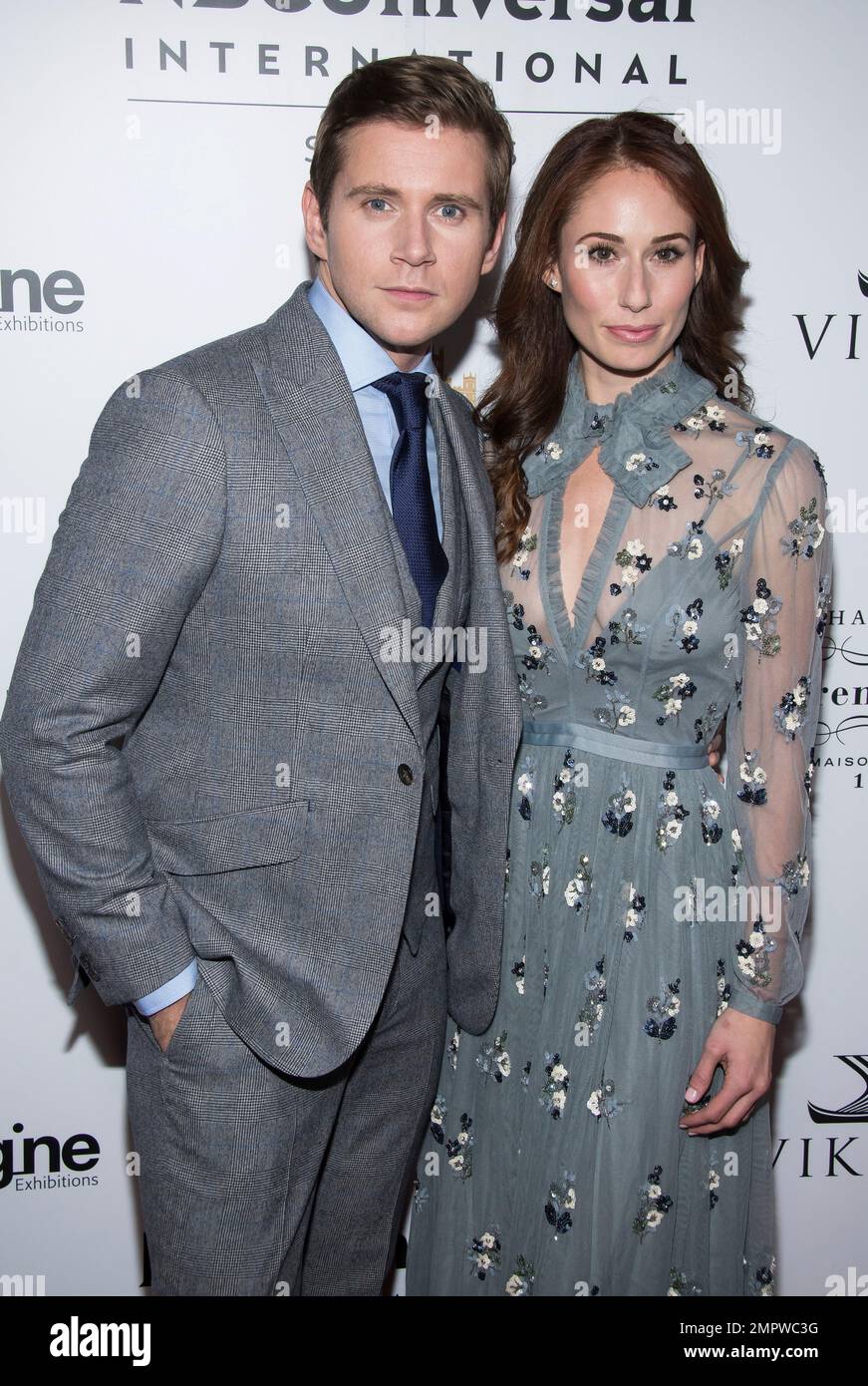 Allen Leech and Jessica Blair Herman attend the "Downton Abbey: The ...
