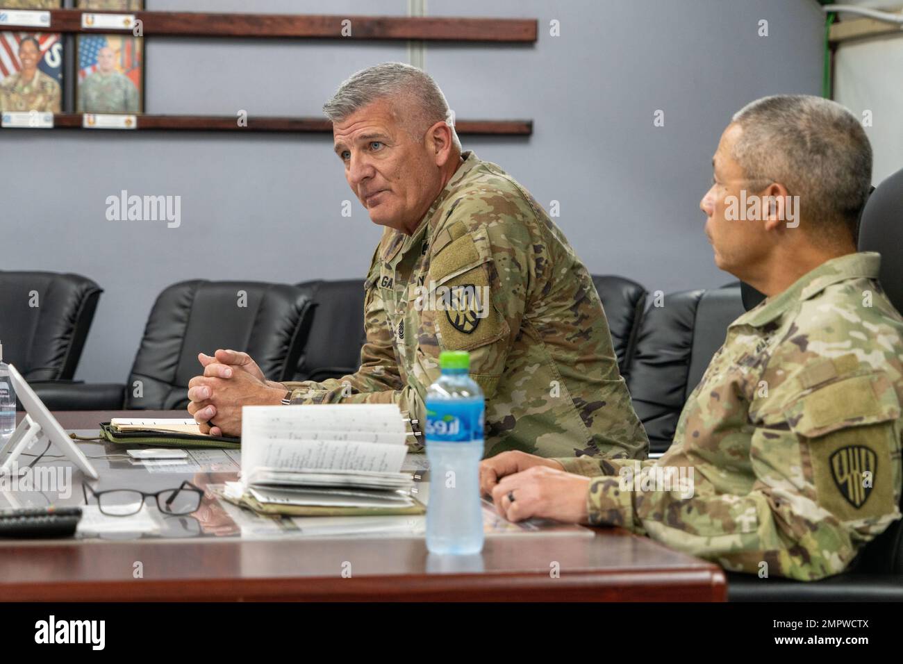 U.S. Army Command Sgt. Maj. Kevin Gaiser, the senior enlisted advisor ...