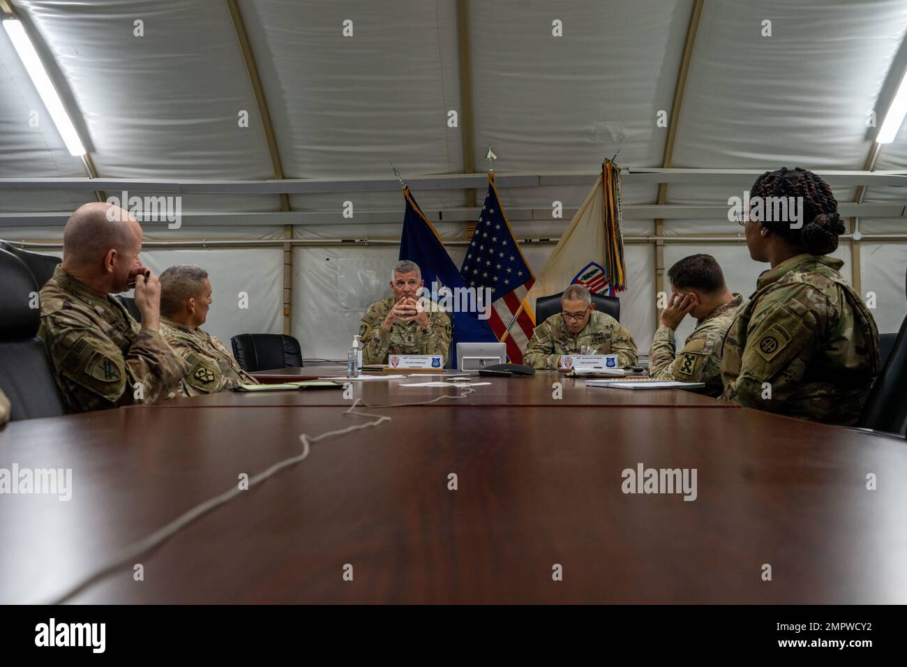 U.S. Army Command Sgt. Maj. Kevin Gaiser, the senior enlisted advisor ...