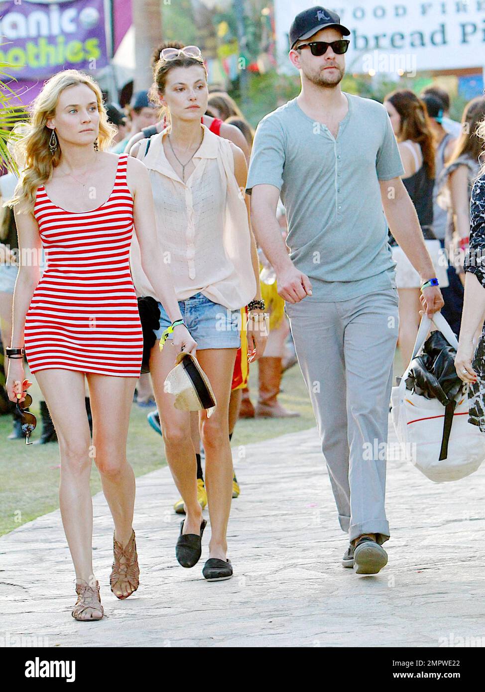German actress and model Diane Kruger looks lovely and casual in a red ...