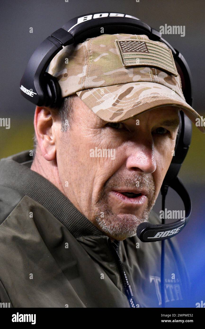 Tennessee Titans head coach Mike Mularkey on the sideline in an NFL ...