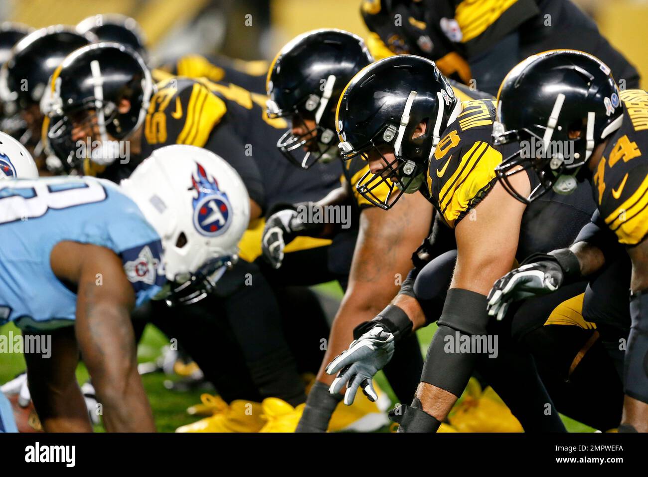 Pittsburgh Steelers offensive tackle Alejandro Villanueva (78), second ...