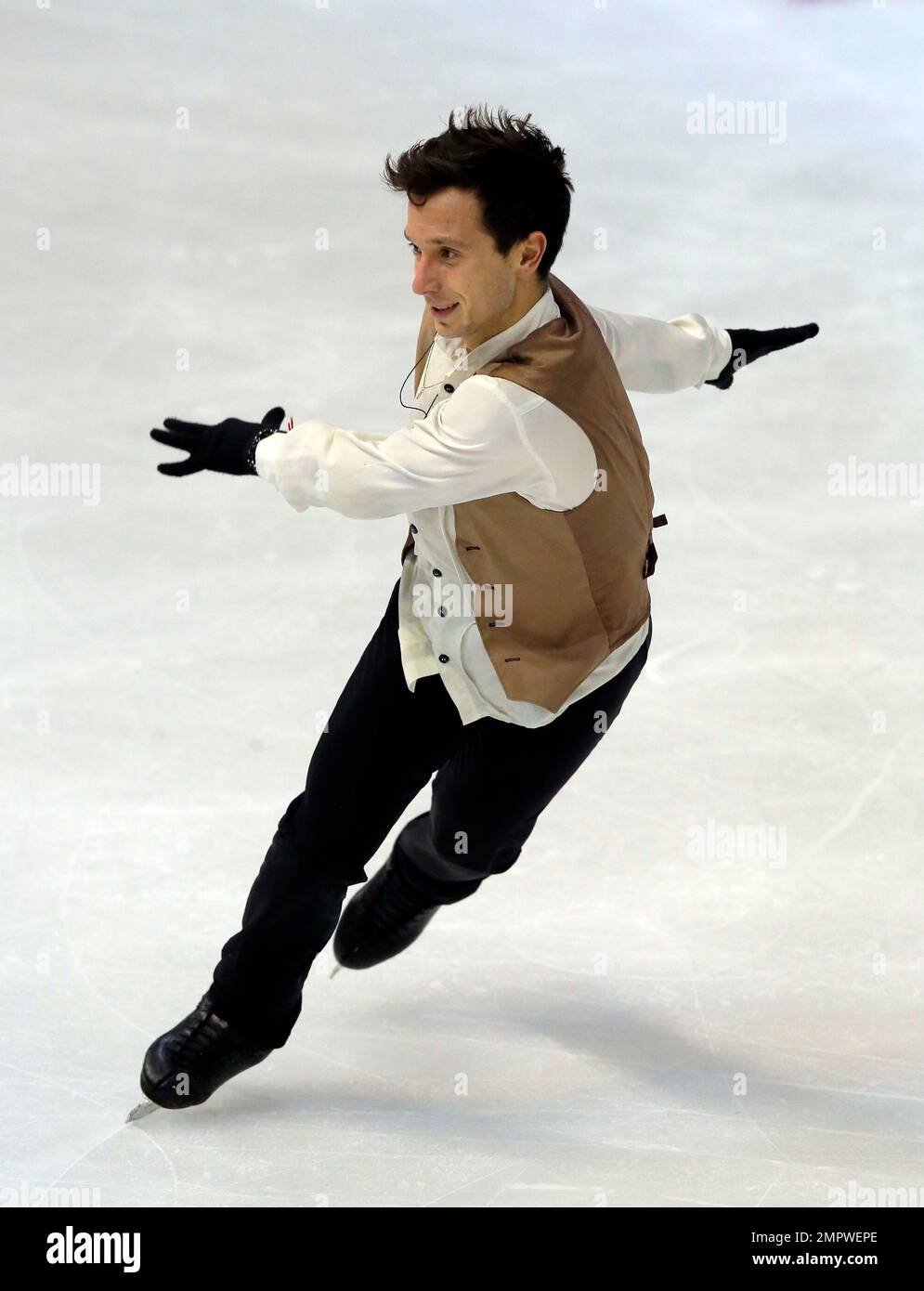 Alexei Bychenko of Israel compete men's short program during the ISU ...