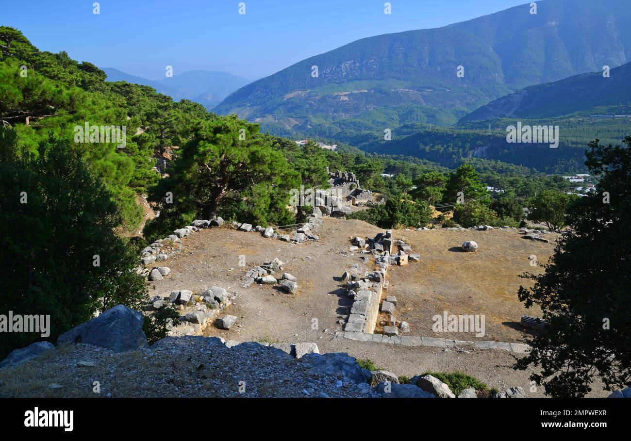 Arykanda Ancient City - Antalya - TURKEY Stock Photo - Alamy