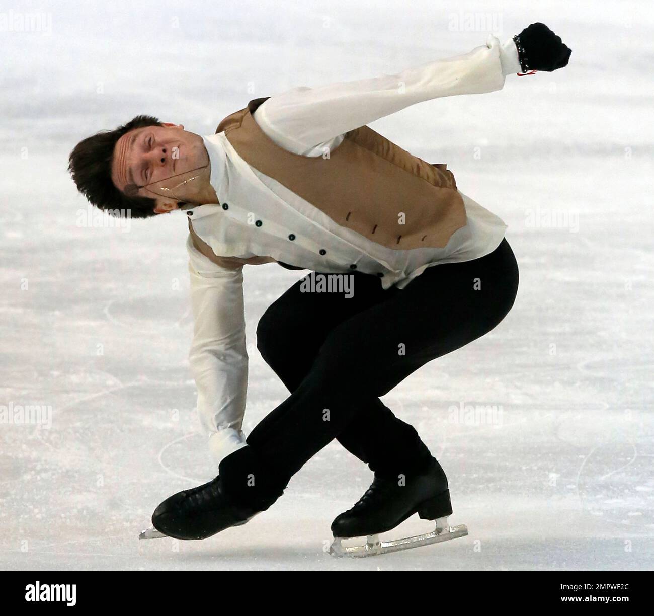Alexei Bychenko of Israel compete men's short program during the ISU ...
