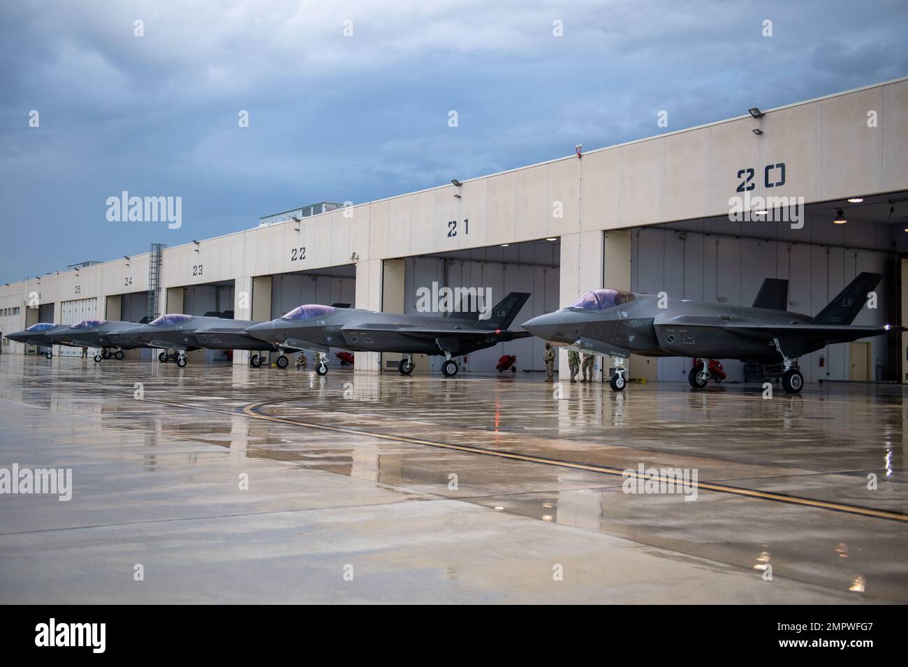 U.S. Air Force F-35 Lightning IIs from the 495th Fighter Squadron ...
