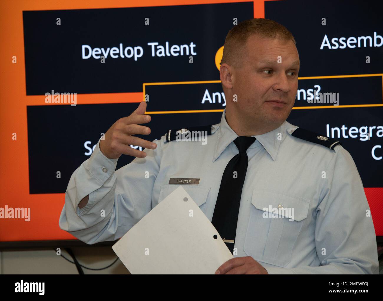 U.S. Air Force Lt. Col Mark Wagner, 374th Contracting Squadron ...