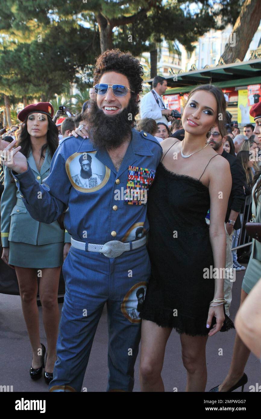 Dressed as his character from the film "The Dictator," Sacha Baron ...