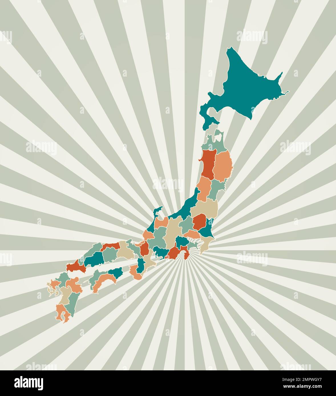 japan map color
