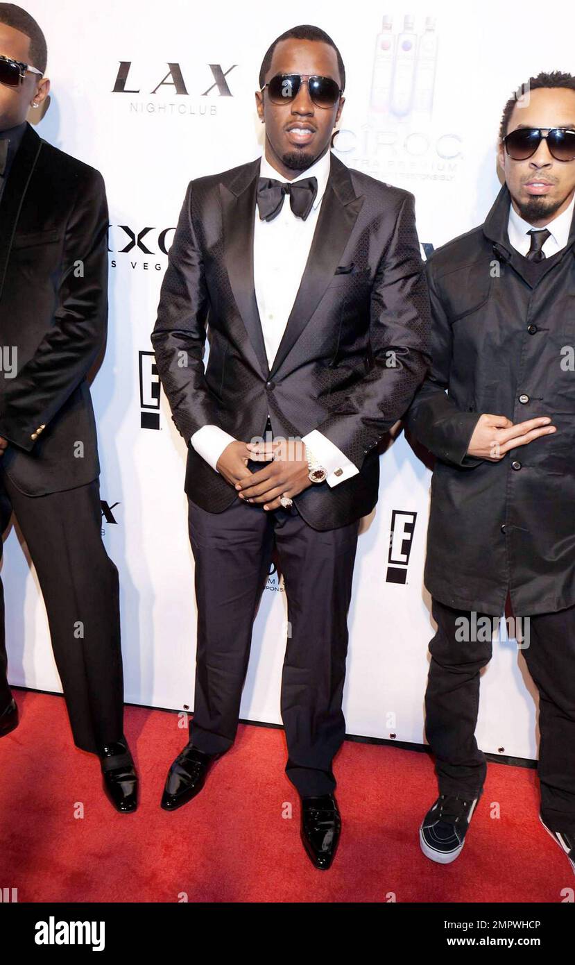 Sean Combs Aka Diddy Shows Off His Massive Diamond Rings And Flashy Tuxedo As He Walks The Red