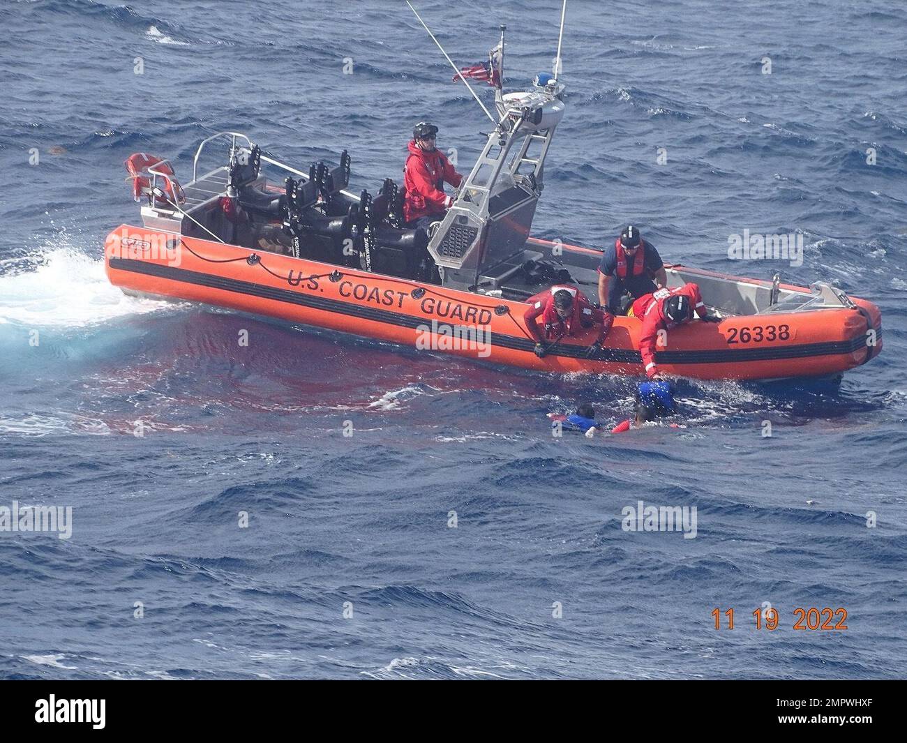 Coast Guard Cutter Pablo Valent's small boat rescue crew saves people ...