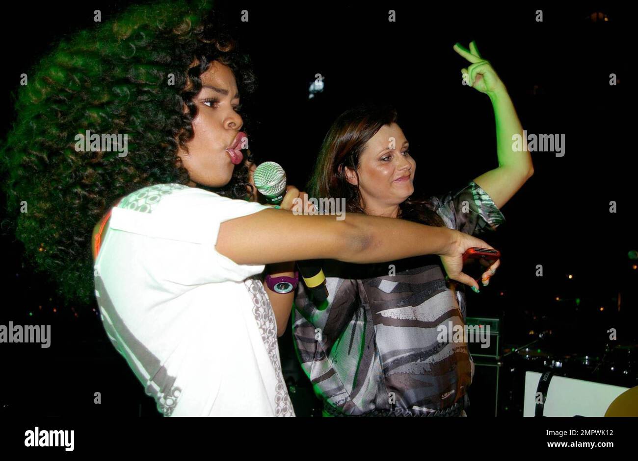 Rapper Teyana Taylor attends the Diesel 2009 collection fashion show ...