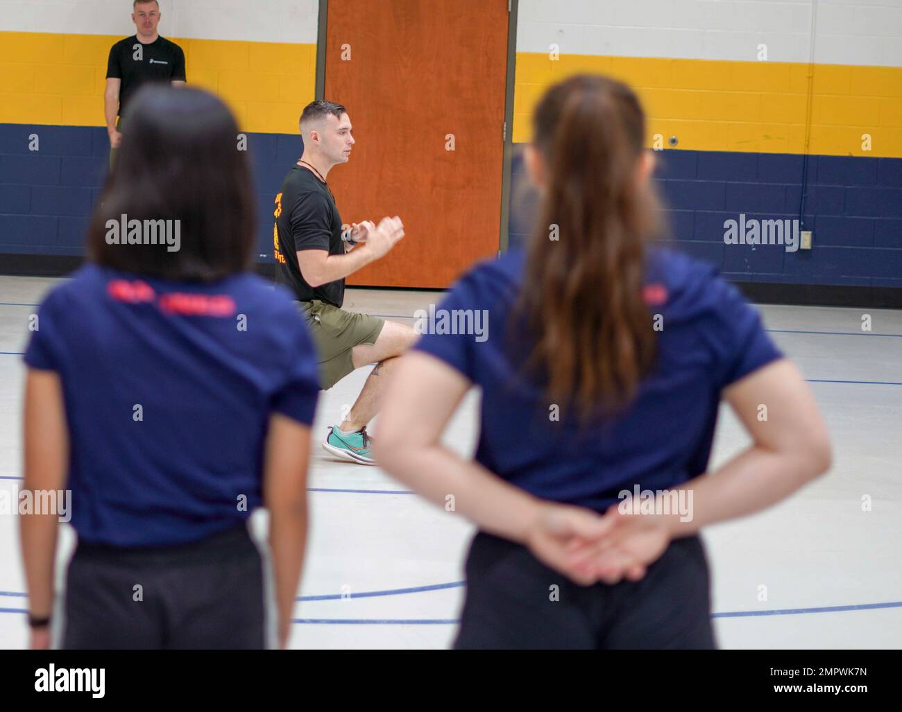 U.S. Marine Corps Staff Sgt. Layne Szymanski, a station commander with ...