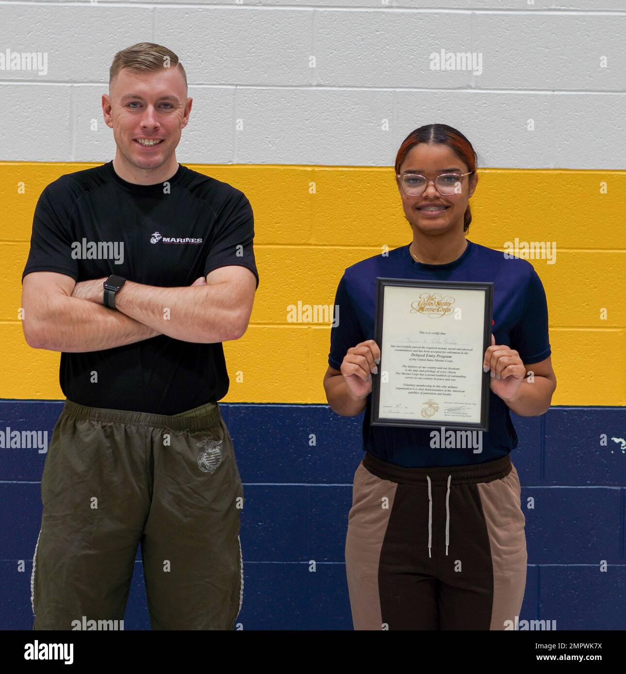 U.S. Marine Corps Sgt. Tate Trovitch, a canvassing recruiter with ...