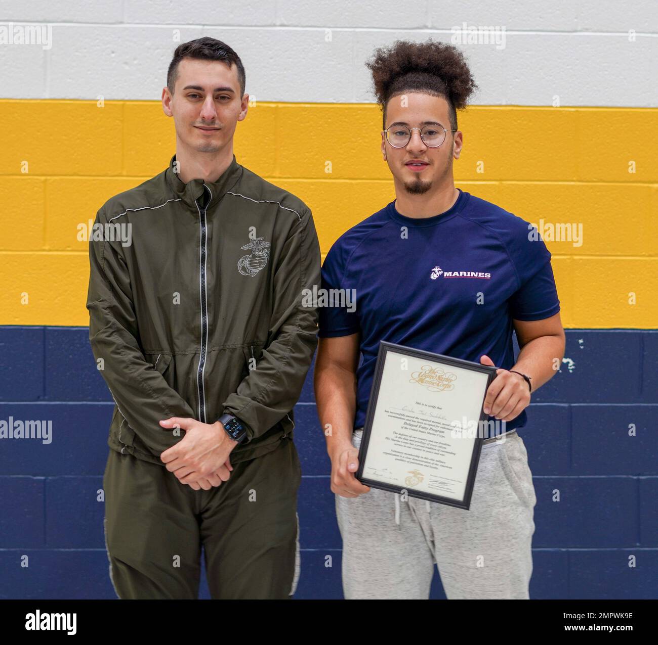U.S. Marine Corps Sgt. Tyler George, a canvassing recruiter with ...