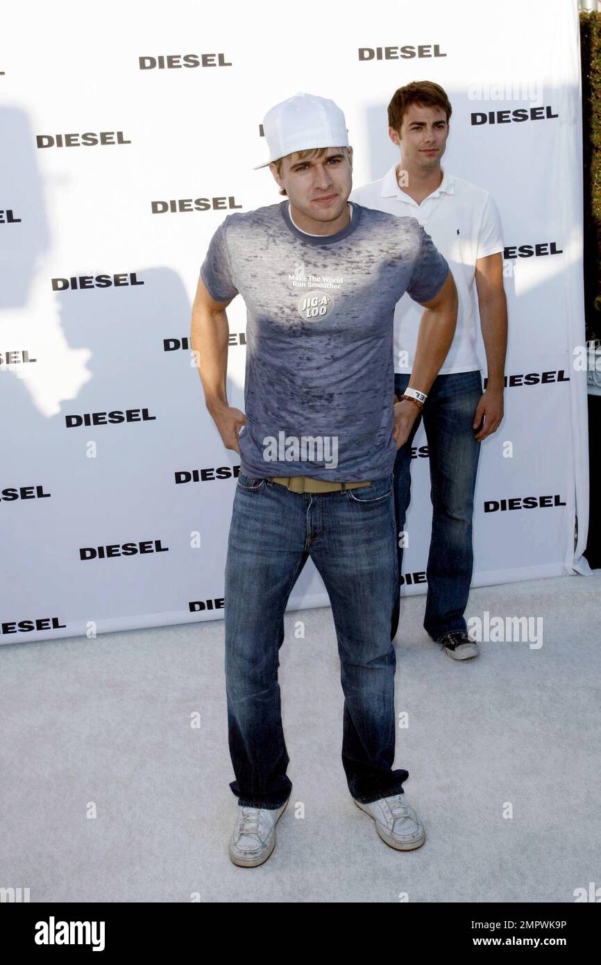 Randy Wayne and Jonathan Bennett attend the opening of the Diesel ...