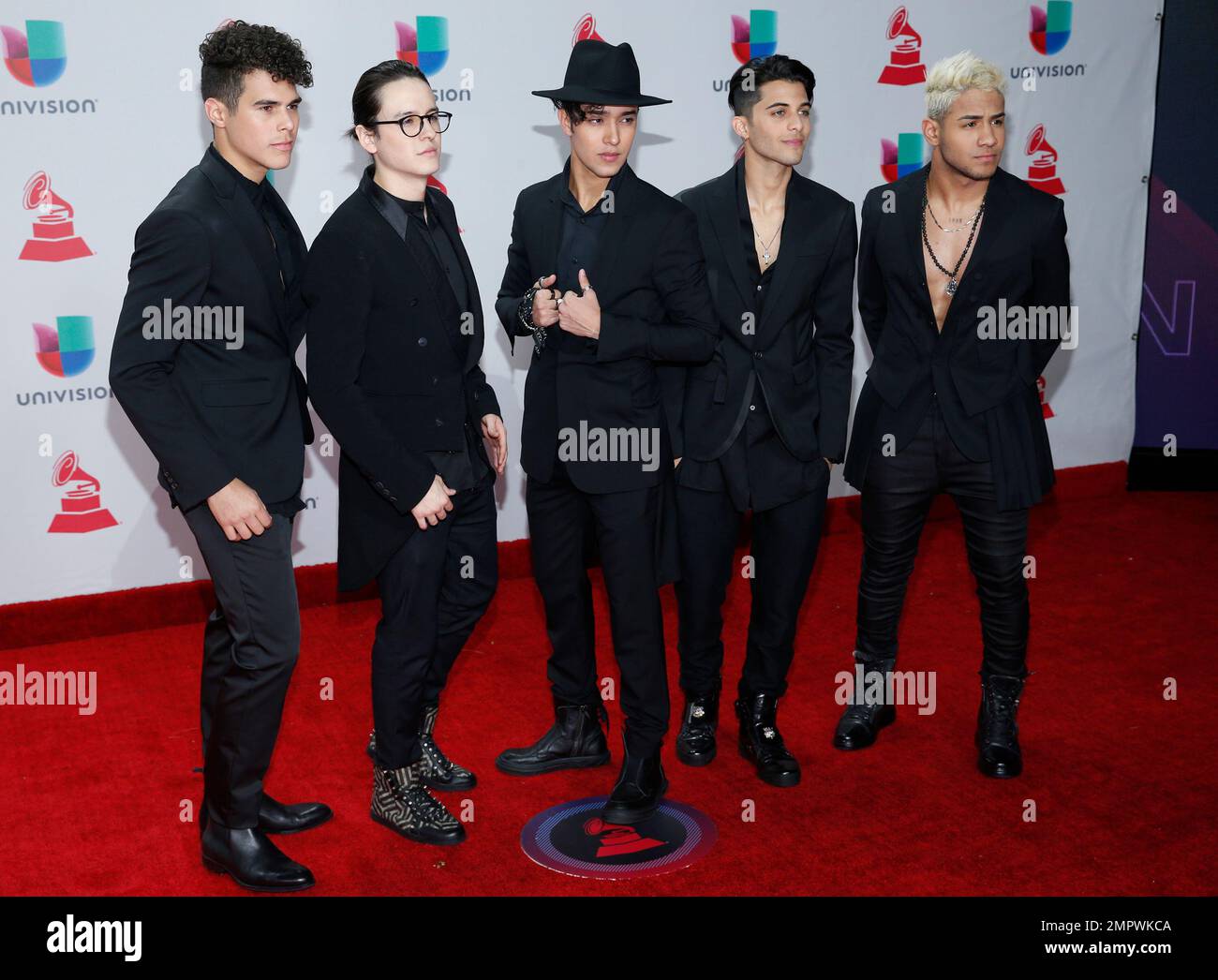 CNCO arrives at the 18th annual Latin Grammy Awards at the MGM Grand ...