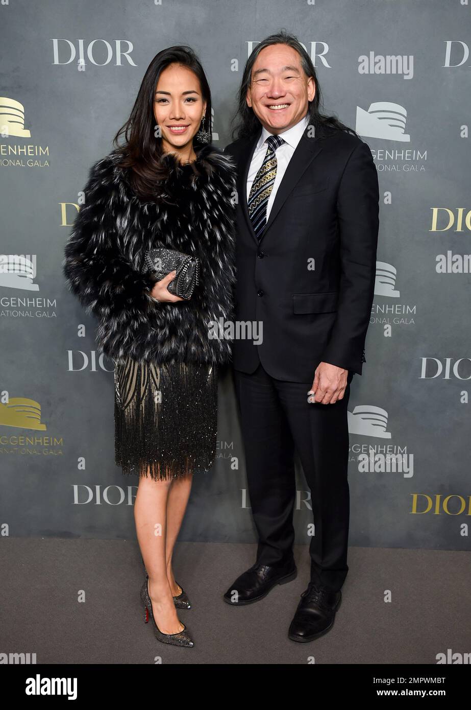 Edward Jung and wife May attend the 2017 Guggenheim International Gala ...