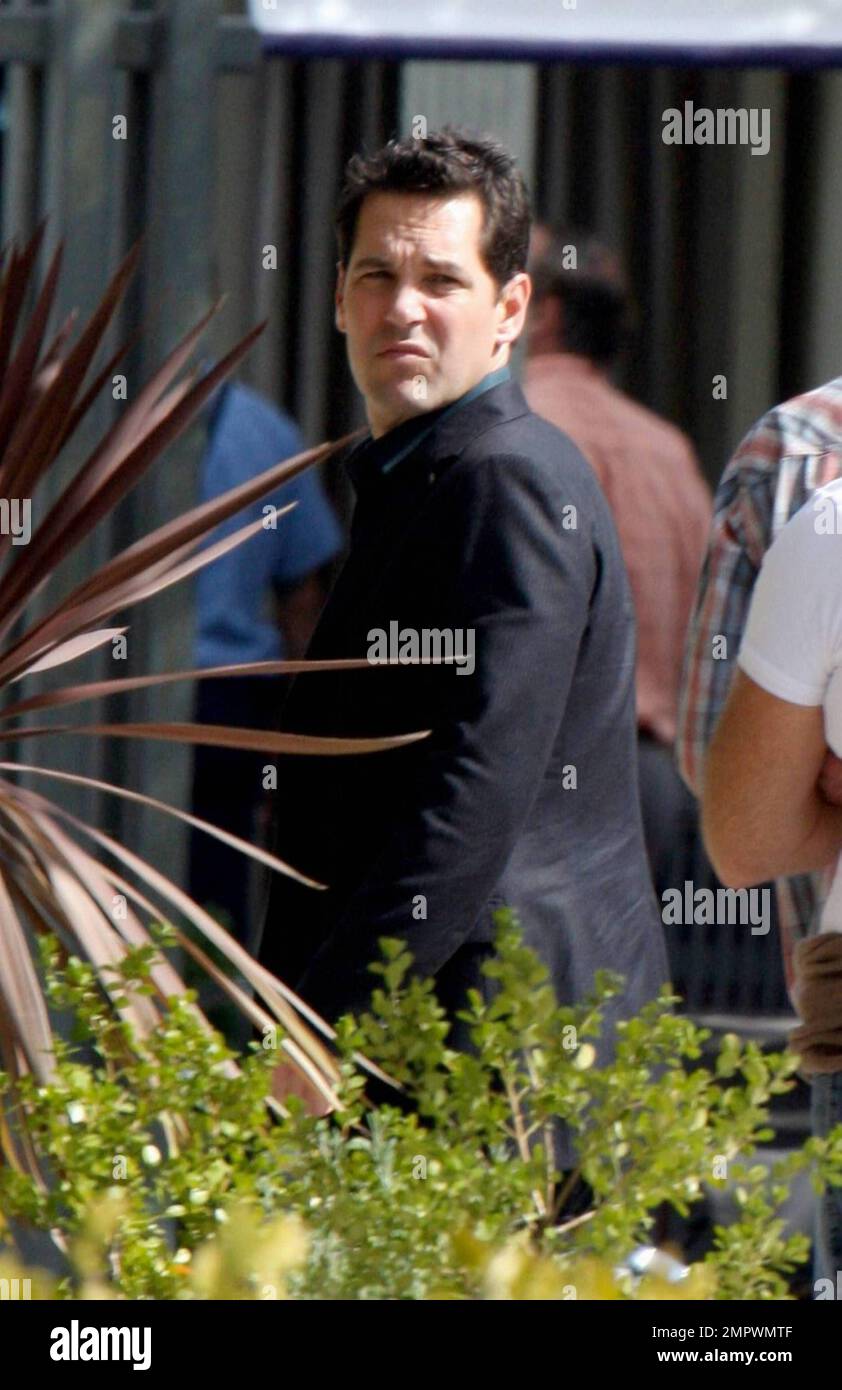 Paul Rudd, Lucy Punch and other cast members film scenes for the ...