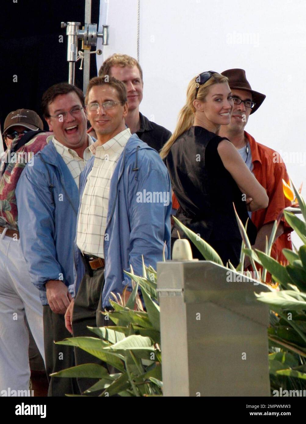 Paul Rudd, Lucy Punch and other cast members film scenes for the ...