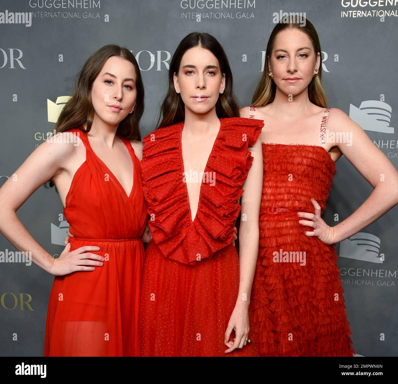 Musicians Alana Haim, left, Danielle Haim and Este Haim of the group ...