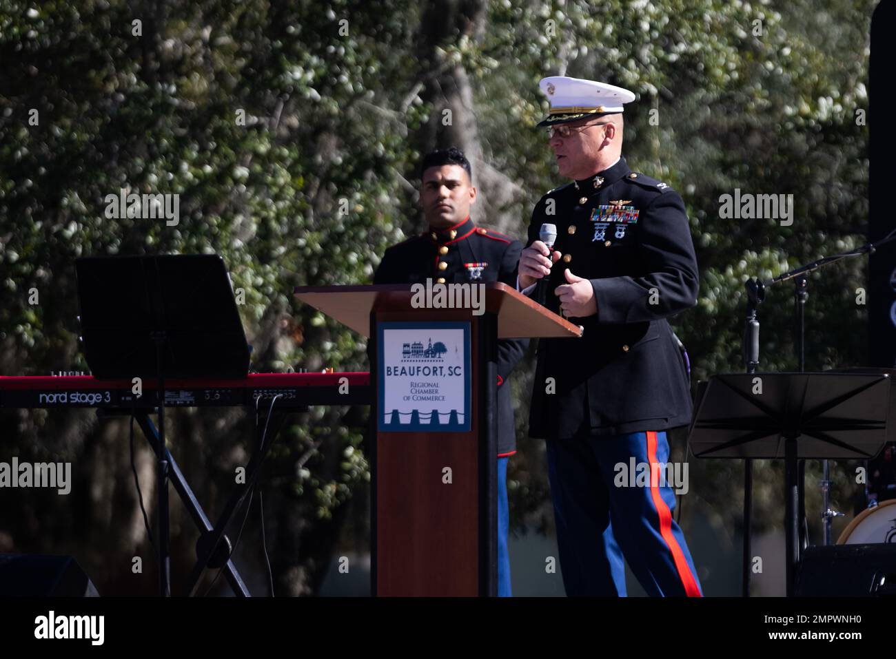 U.S. Marine Corps Col. Karl Arbogast, commanding officer, Marine Corps ...