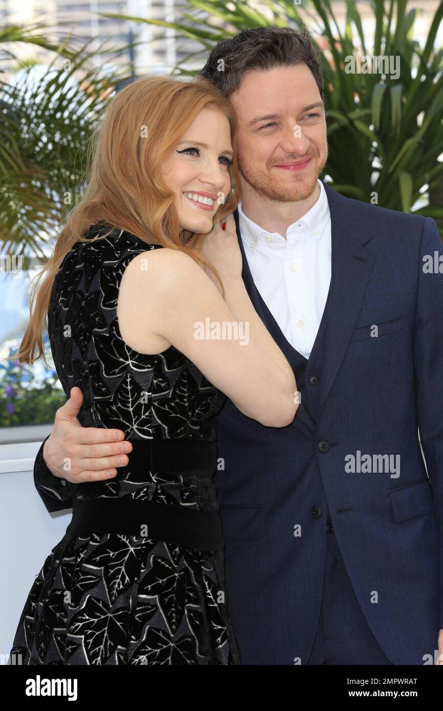 James Mcavoy And Jessica Chastain Kiss