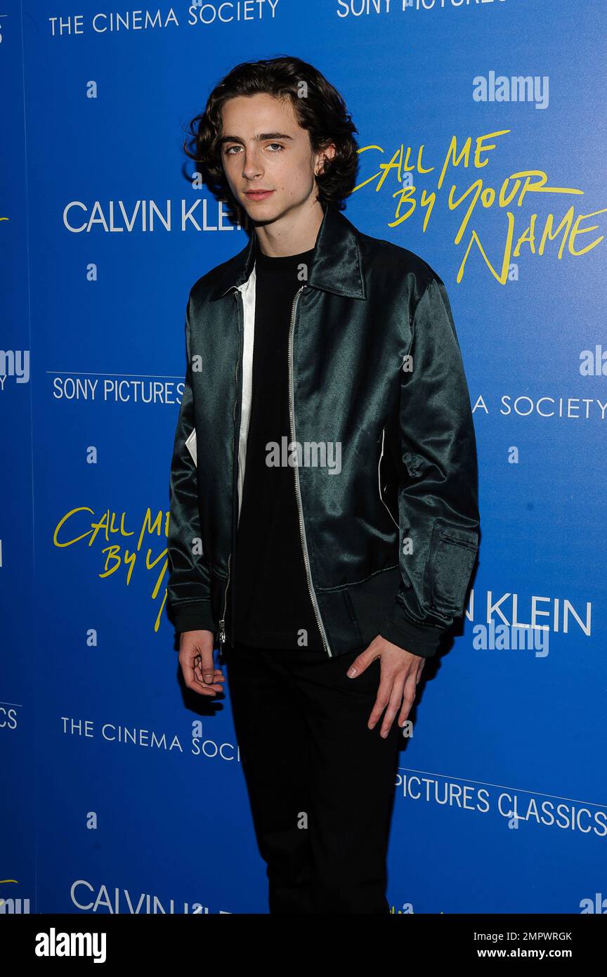 Timothy Chalamet attends a special screening of "Call Me By Your Name ...