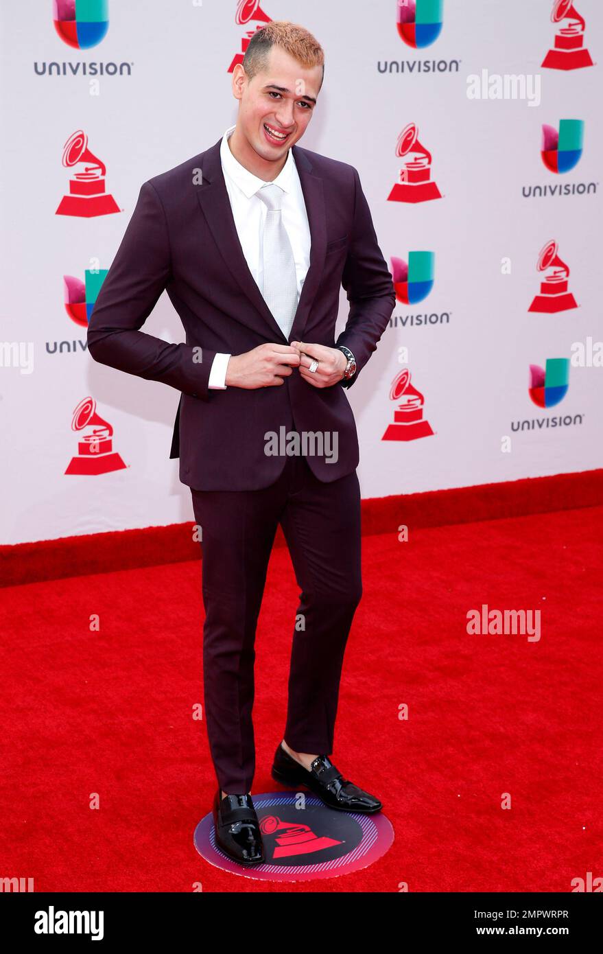 Azento arrives at the 18th annual Latin Grammy Awards at the MGM Grand ...