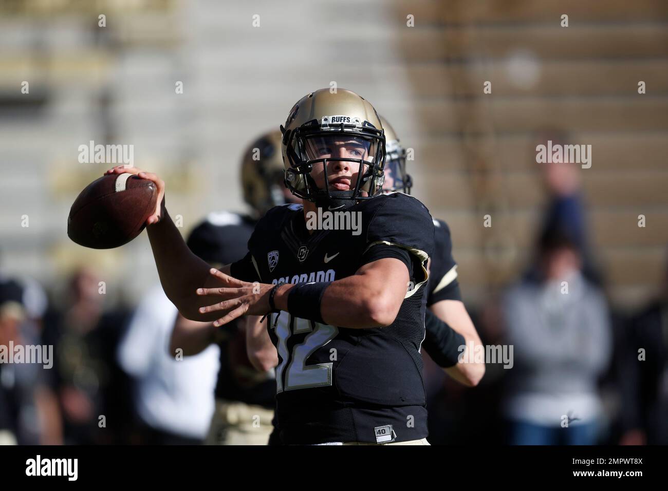 Colorado Buffaloes quarterback Steven Montez (12) in the first half of ...