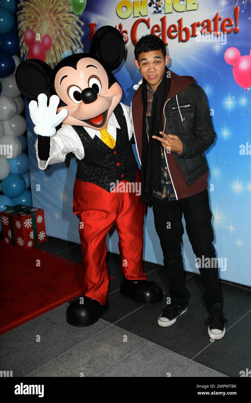 Roshon Fegan at Disney On Ice "Let's Celebrate" premiere at LA Live ...