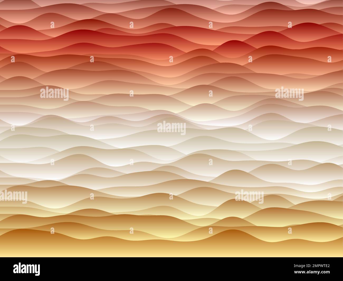 Abstract curves background. Smooth curves with gradients in soft red colors. Classy vector ...