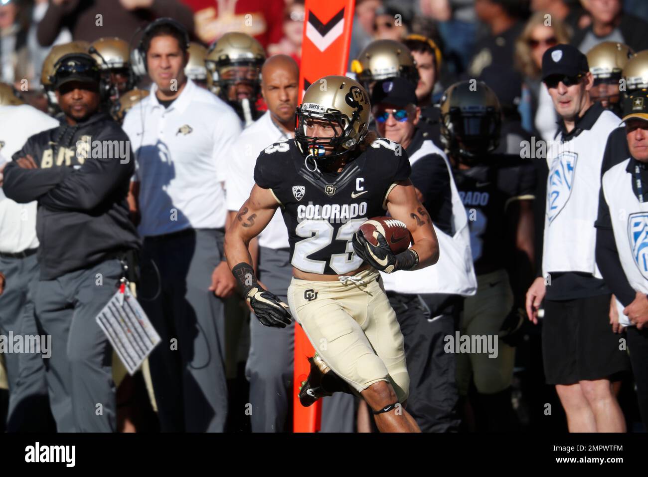 Colorado Buffaloes running back Phillip Lindsay (23) in the first half ...