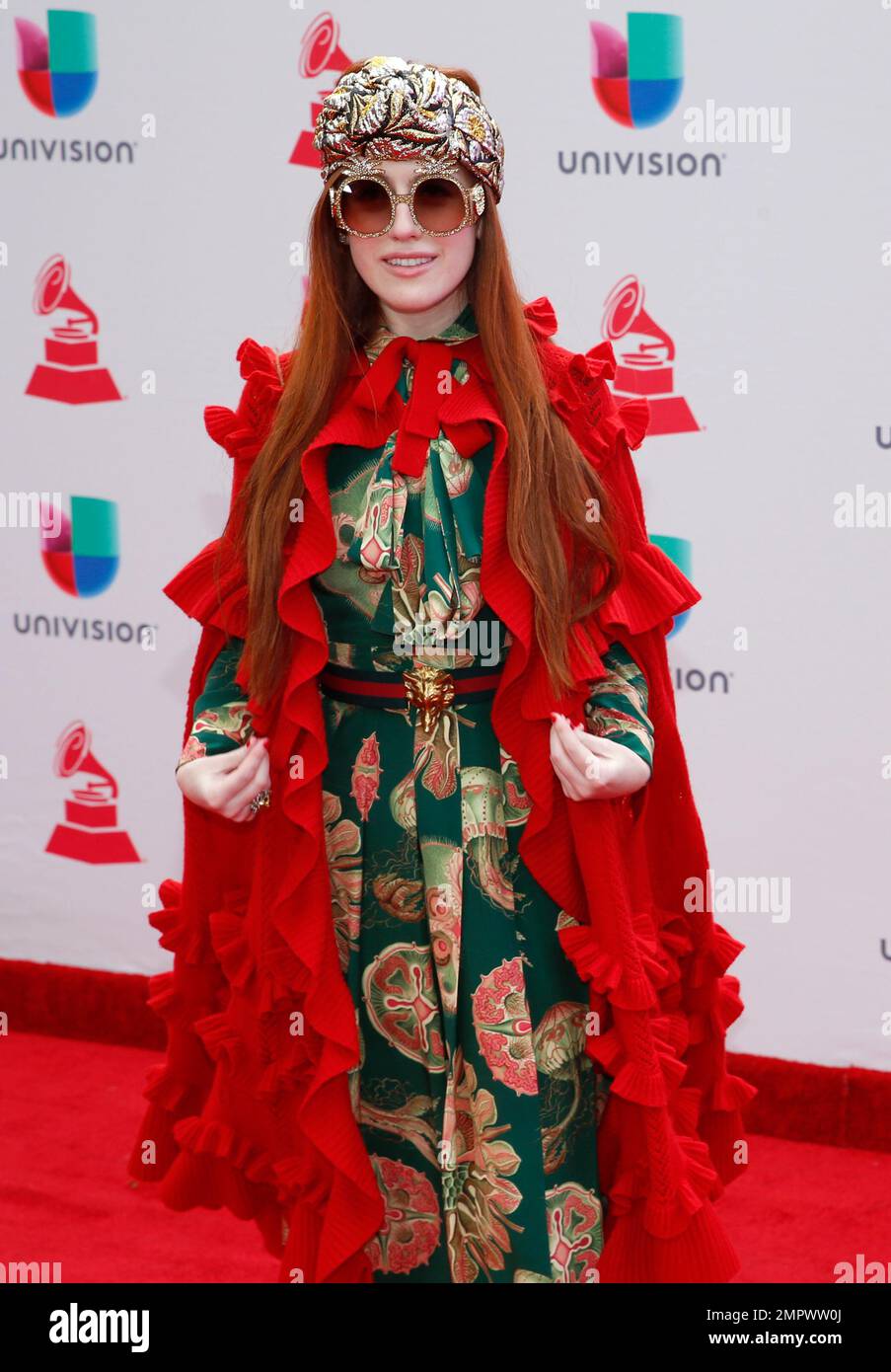 Victoria Kuhne arrives at the 18th annual Latin Grammy Awards at the ...